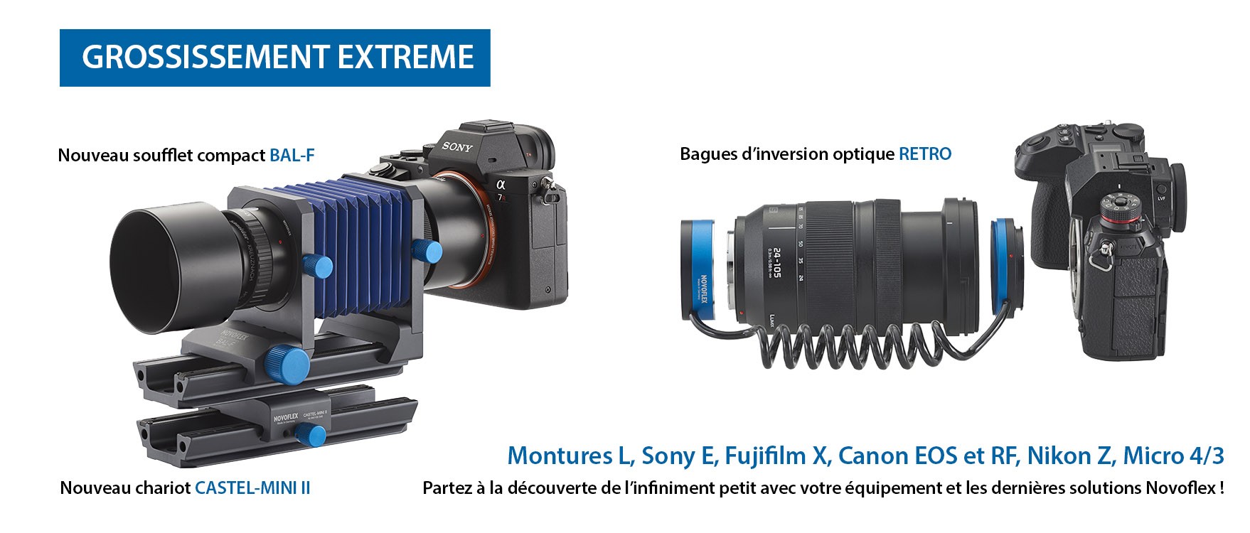 Novoflex France: bagues, macro, panoramique, studio, vidéo - Novoflex ...